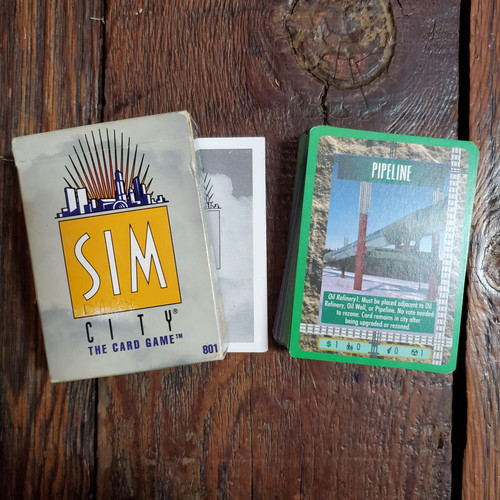 1994 SIM CITY Card Game (Complete) | CAVITY CuriosityShop
