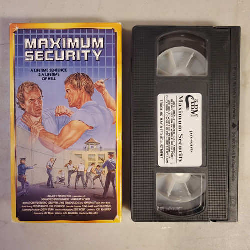 MAXIMUM SECURITY - VHS Tape | CAVITY CuriosityShop