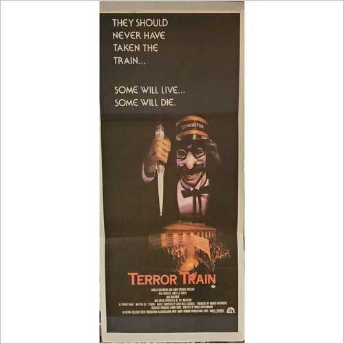 Vintage TERROR TRAIN Poster | CAVITY CuriosityShop