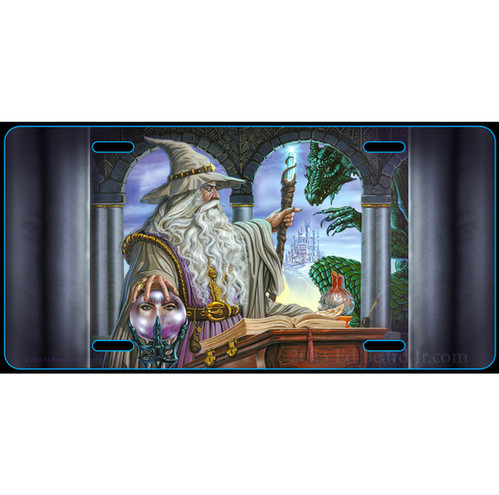Wizard's Emissary License Plate | Art of Ed Beard Jr