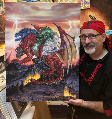 The Dragon Queen Canvas Giclee | Art of Ed Beard Jr