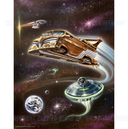 "Galactic Getaway" Limited Edition Signed Print | Art of Ed Beard Jr