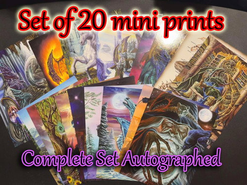 Complete Set of 20 Mini Prints (ALL Autographed) | Art of Ed Beard Jr