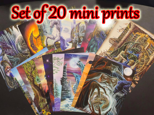 Complete Set of 20 Mini Prints | Art of Ed Beard Jr