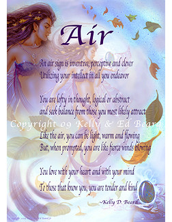 Air Fairy Elemental Zodiac Poem | Art of Ed Beard Jr