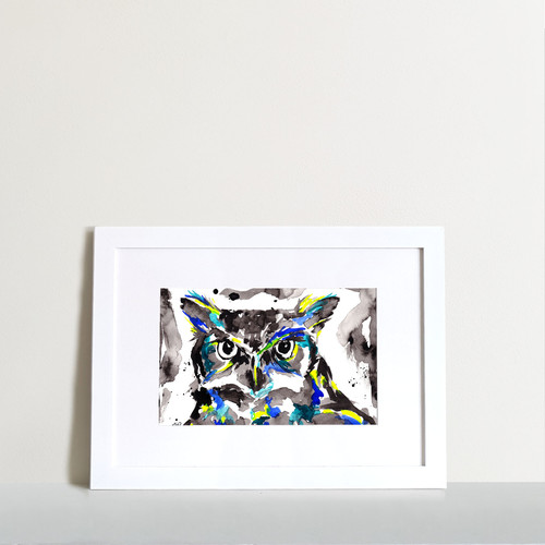 Abstract Owl Face | Nix Rowan