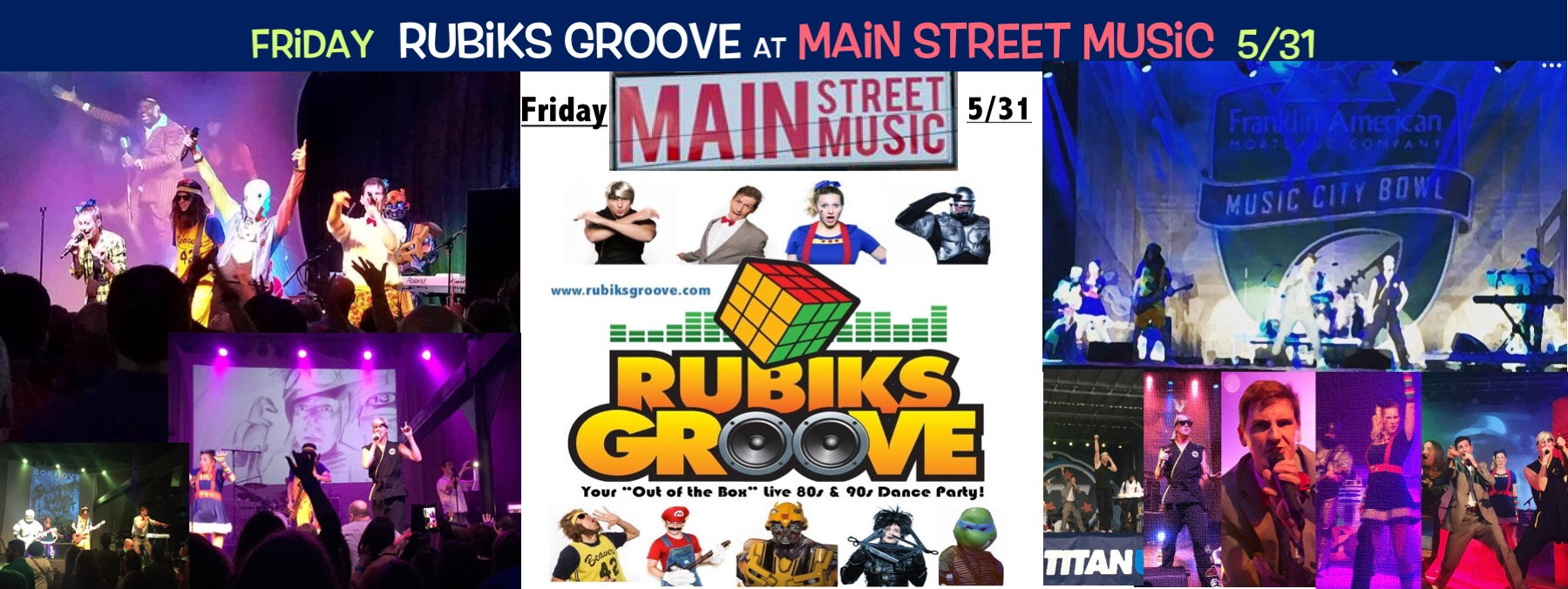 Rubiks Groove at Main Street Music 5/31! | Rubiks Groove
