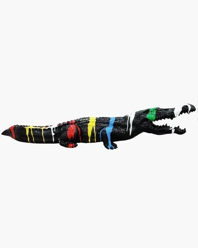 Crocodile Trash Noir Multicolor 72 cm | La Batisse | Boutique La Piscinerie