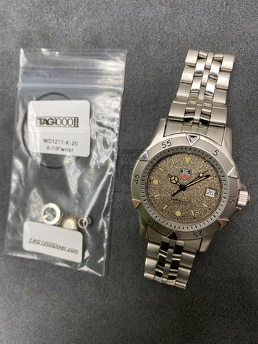 😎Tag Heuer 959.713 WD1211 Granite Dial 1500 Professional Mens Obama ...