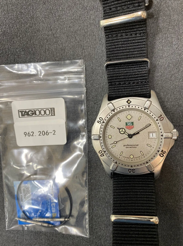 👍 Serviced Tag Heuer 2000 Gray 962.206 Vintage Mens Submarine Dive ...