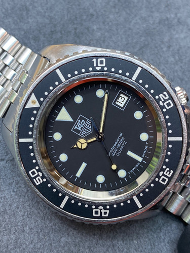 👍 TAG HEUER 980.023 Deep Dive 1000m Black 844 Submarine Dive Watch 1000 ...