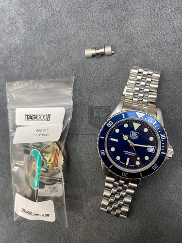👍 Vintage TAG HEUER 1000 980.613 blue Submariner Dive Watch | Tag1000Diver