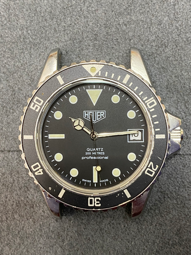 👍 Vintage TAG HEUER 1000 Black Dial Submariner 844 Monnin 980.013 ...