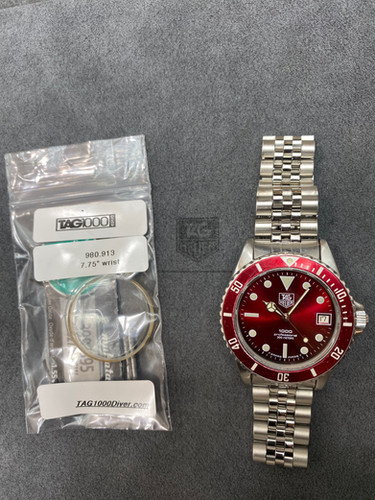 👍 Red Tag Heuer 1000 980.913n Professional Submariner | Tag1000Diver