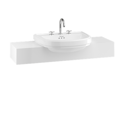 Burlington Riviera 580mm Semi Inset Basin