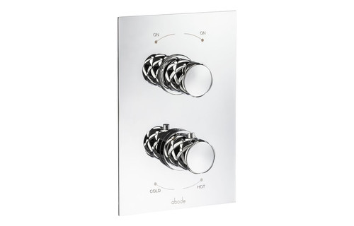 Abode Kite Concealed Shower Valve (2 Exit) - Chrome