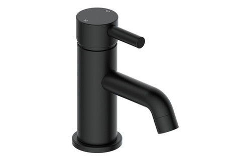 Pescal Cloakroom Basin Mixer & Waste - Matt Black