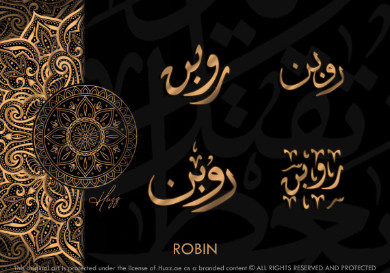 ROBIN IN ARABIC CALLIGRAPHY | Huzz.ae