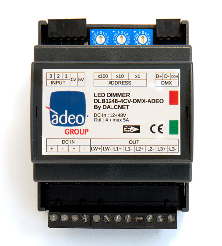 DLB1248-4CV-DMX-ADEO Led Dimmer 4 canali DMX o 0-10V | nextdomus