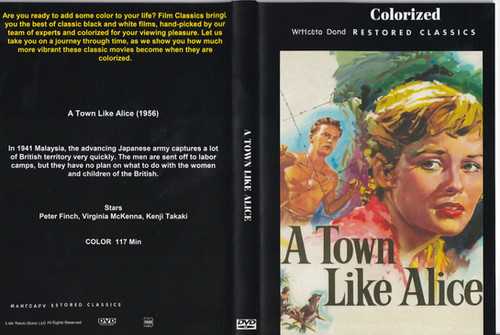 A TOWN LIKE ALICE COLORISED (Peter Finch) | dvdsandraremovies