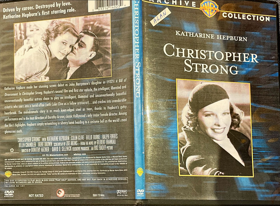 CHRISTOPHER STRONG (1933) | dvdsandraremovies