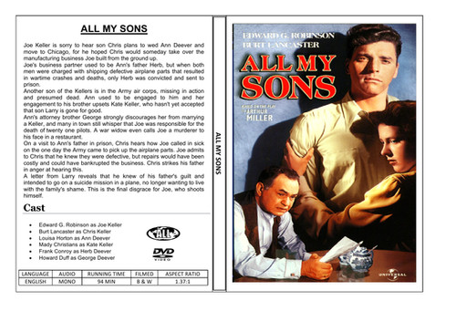 ALL MY SONS | dvdsandraremovies