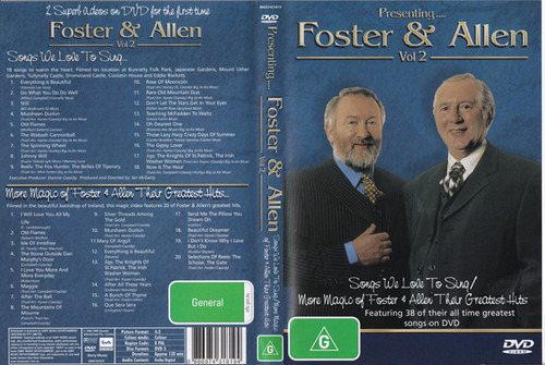 FOSTER AND ALLEN VOL 2 SONGS WE LOVE TO SING AND GREATEST HITS 38 SONGS ...