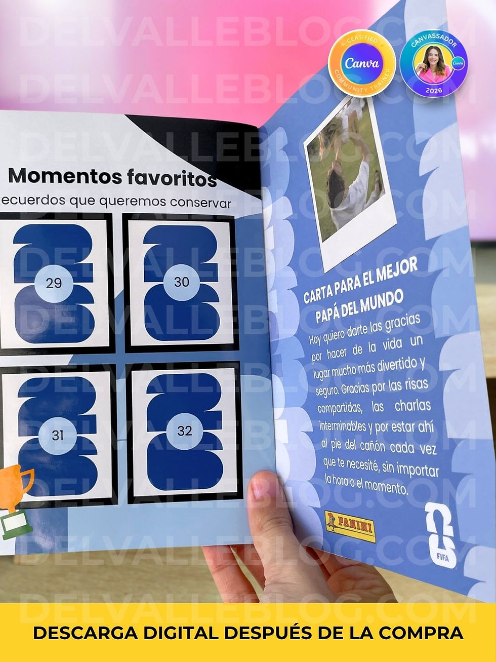 Plantilla Album mundial 2026 dia del padre EDITABLE EN CANVA | Del ...