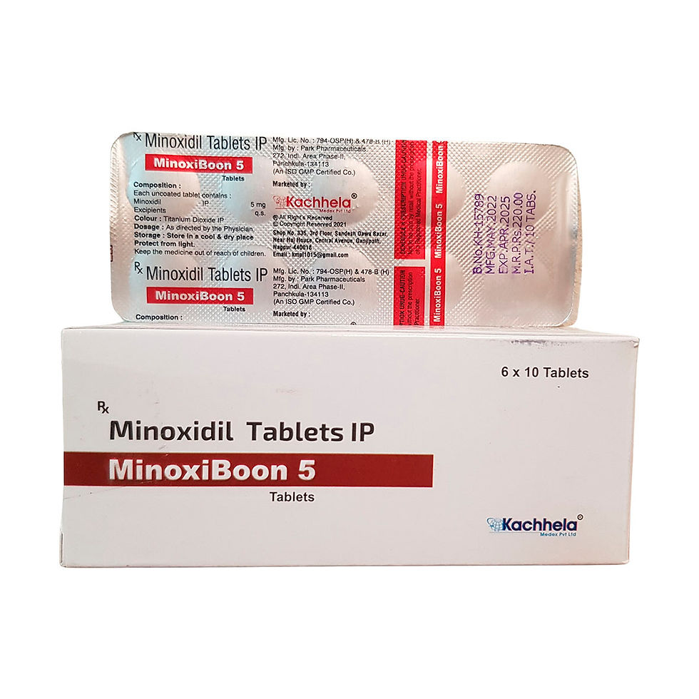 Minoxidil Oral 5mg 60 Tabletas MinoxiBoon | Barbarian Brothers