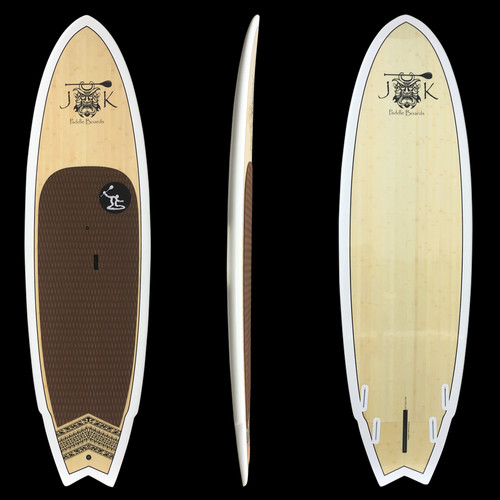 9' 8" Rocket Fish Surf SUP Stand Up Paddleboard Surfboard Bamboo! In ...
