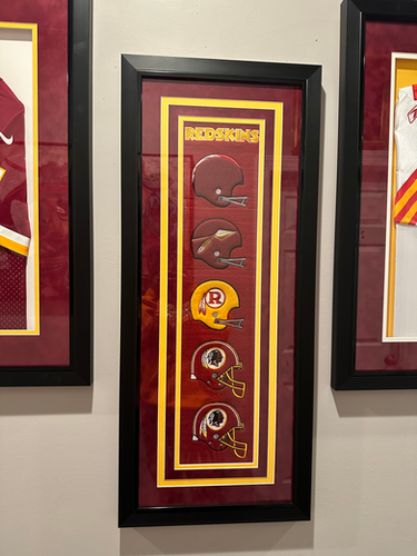 Framed DC Football Helmet Appreciation | chacc