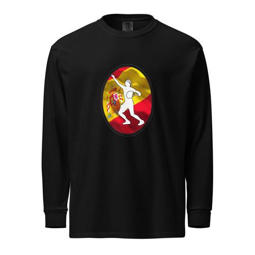 Rafa Nadal Tennis Spain Flag Silhouette Heavyweight Long Sleeve Shirt ...