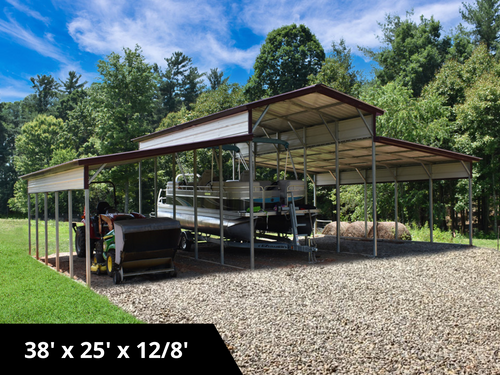 Practical Barn-Style Steel Carport | Legacy Carports Practical Barn-Style Steel Carport | Legacy Carports