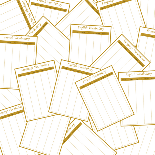Vocabulary List Template (FREE) | Language Learning Co