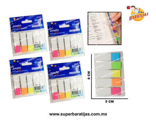 (1D2) POST IT PLASTICO | Super Baratijas