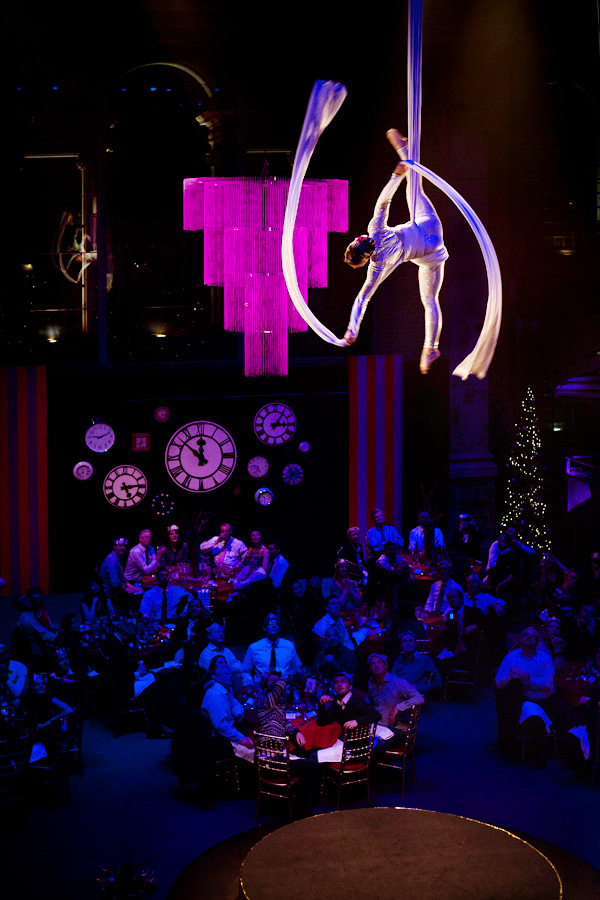 Incredible aerial silks performances