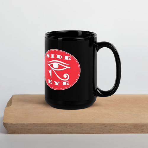 Side Eye Black Glossy Mug | Side Eye Band