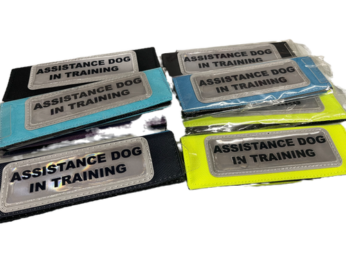Assistance dog in training reflective patch LEAD WRAP | Wuffable