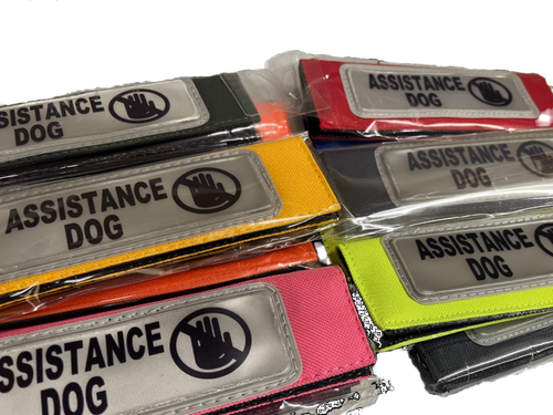 Assistance dog reflective patch lead wrap | Wuffable