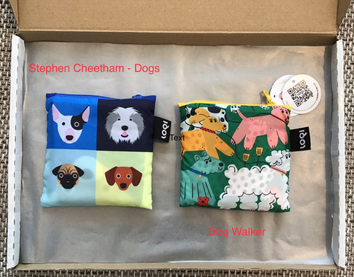 Dog Lover LOQI bag gift set pair by Stephen Cheetham and Tess Smith ...