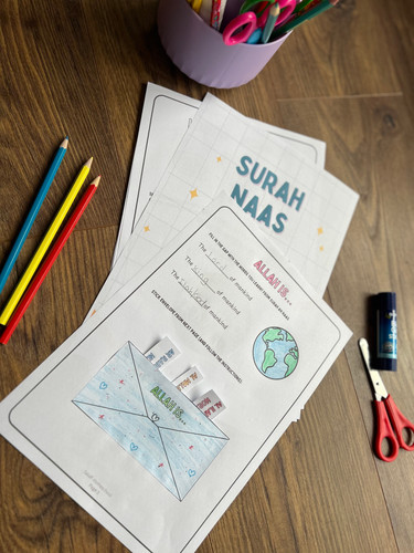 Surah An Naas Worksheets | Salafi Homeschool 1