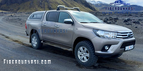 Fiberdunyasi Canopy for Toyota Hilux Revo 2021+ with Easy-Access ...