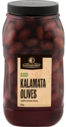 Kalamata Olives Sliced 2kg | Southwest Provisions