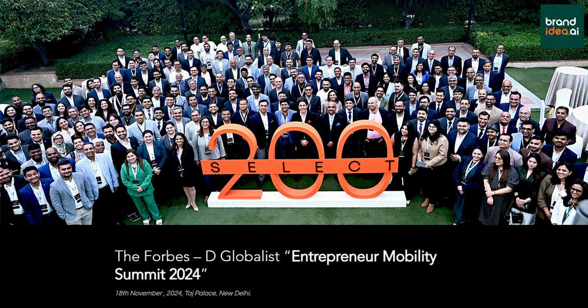 Forbes Select 200: "Entrepreneur Mobility Summit 2024" | brandidea.ai