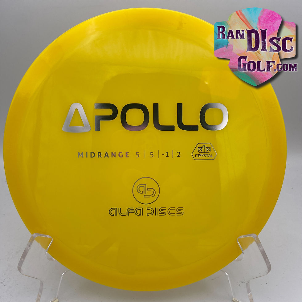 Alfa Discs Crystal Apollo Stable Midrange | Ran Disc Golf LLC