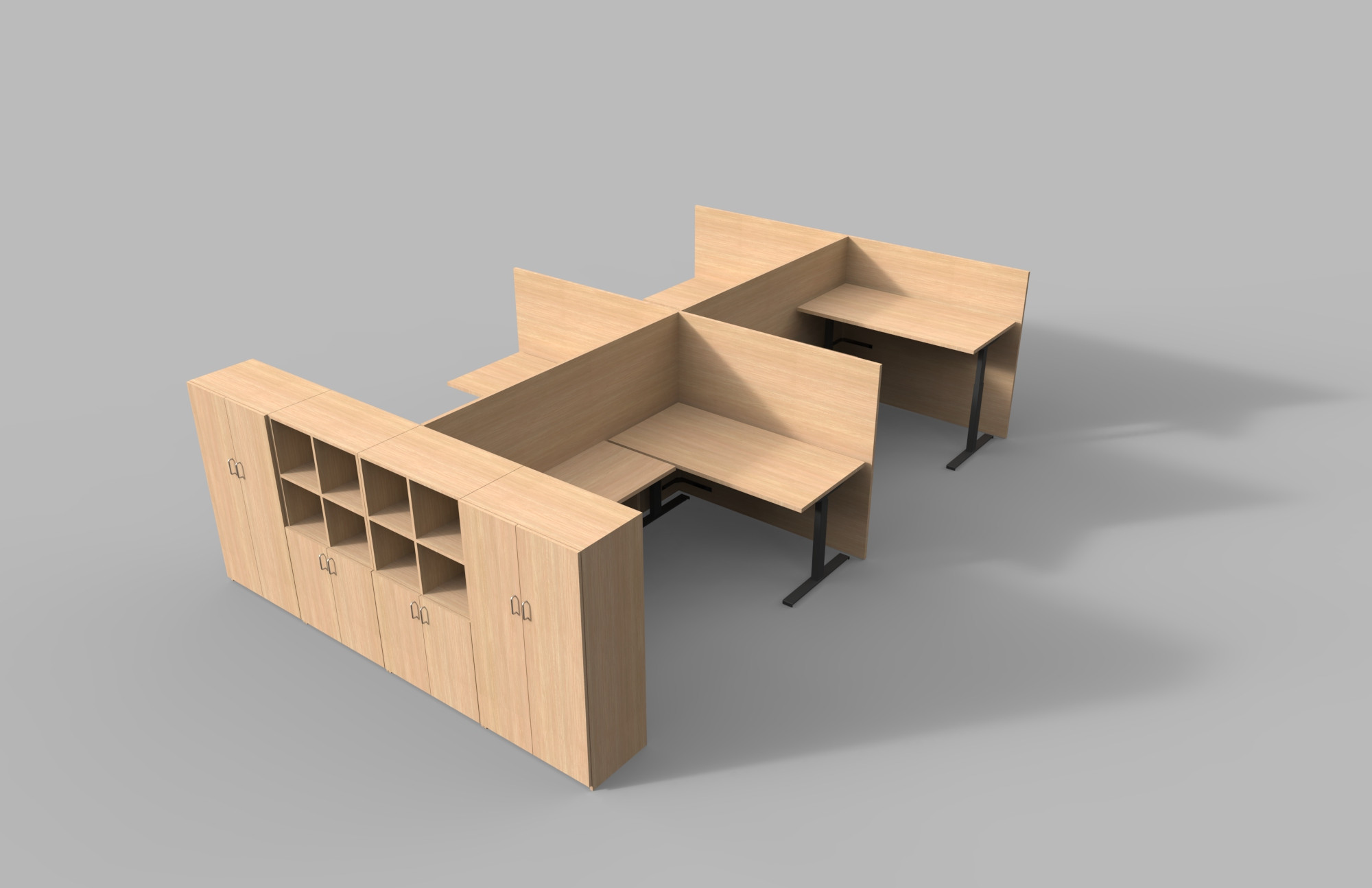 Workstations with Laminate Panels