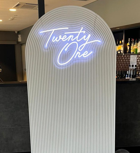Small Twenty One Script Neon Sign | Waurn Ponds ILTS