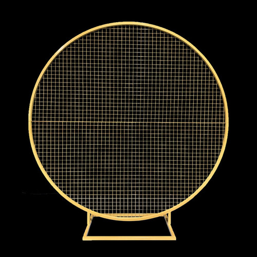Gold Round Mesh Stand | Waurn Ponds ILTS