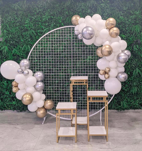 White Round Mesh Stand | Waurn Ponds ILTS