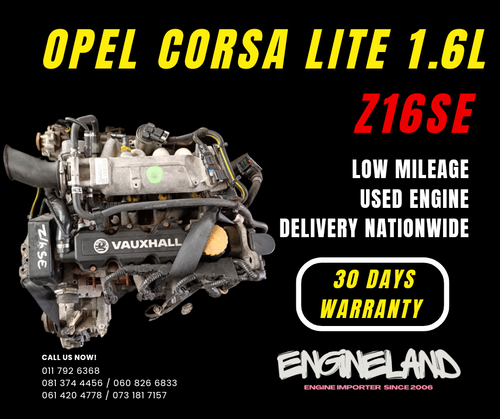 Opel Corsa lite 1.6L Z16SE engine | ENGINE LAND